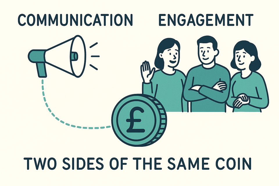 Communications and Engagement Are Two Sides of the Same Coin
